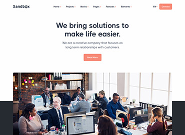 Sandbox - Modern & Multipurpose NextJS Template