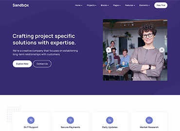 Sandbox - Modern & Multipurpose NextJS Template