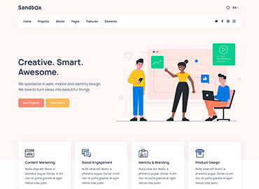 Sandbox - Modern & Multipurpose NextJS Template