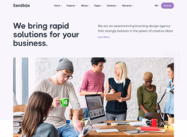 Sandbox - Modern & Multipurpose NextJS Template