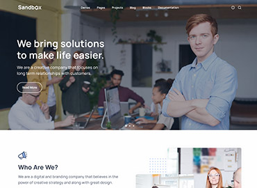 Sandbox - Modern & Multipurpose NextJS Template