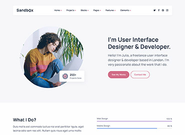 Sandbox - Modern & Multipurpose NextJS Template