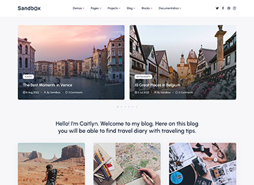 Sandbox - Modern & Multipurpose NextJS Template